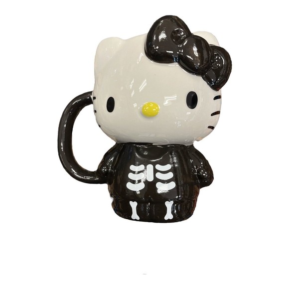 Hello Kitty | Dining | Hello Kitty 223 Halloween Skeleton Figural Mug ...